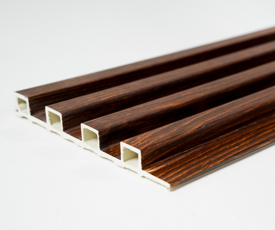 WPC Indoor Fluted Panel | Walnut (per piece) – Blanc Instant Renovations