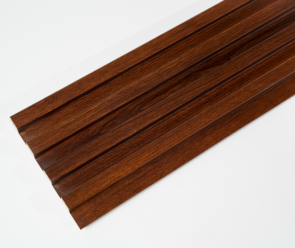 WPC Indoor Fluted Panel | Dark Walnut (per piece) – Blanc Instant ...