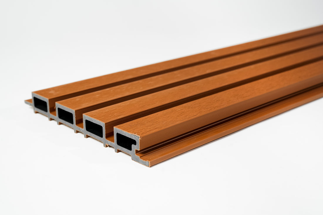 WPC Outdoor Fluted Panel | Teak (per piece) – Blanc Instant Renovations